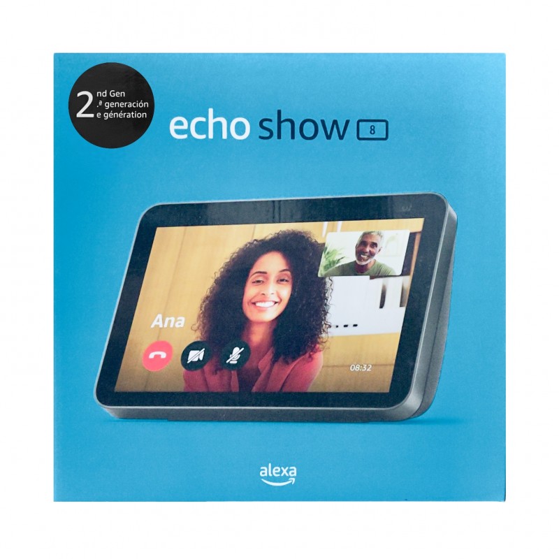 Echo Show 8ª 2nd Geração Alexa Preta