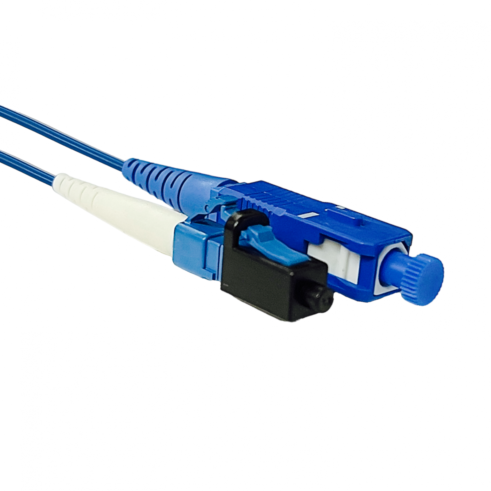 Cordão Óptico Simplex 9/125 Monomodo SC-PC/ LC-PC 10M Azul